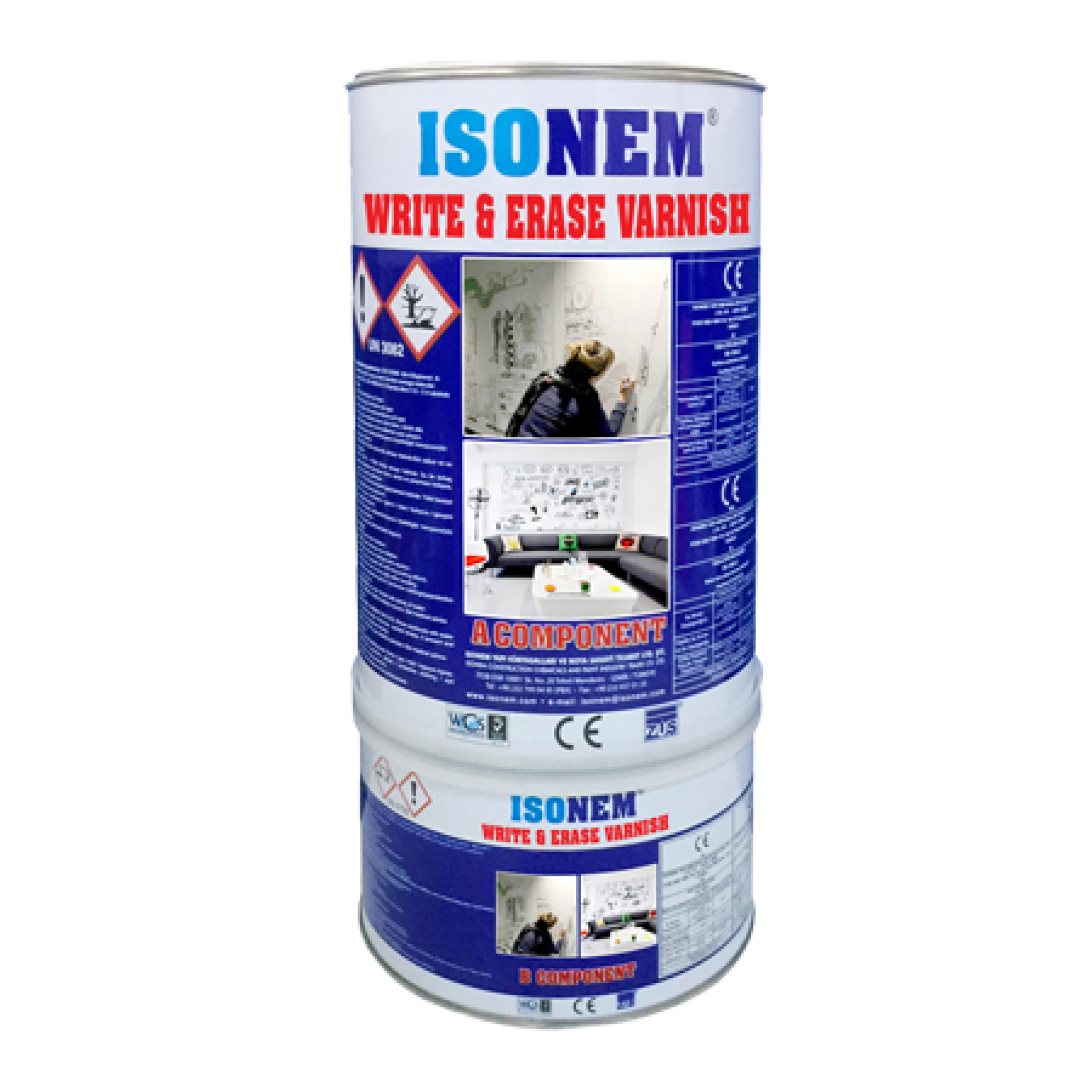 WRITE & ERASE VARNISH A+B KOMP. 1,5 KG. SEFFAF - M645